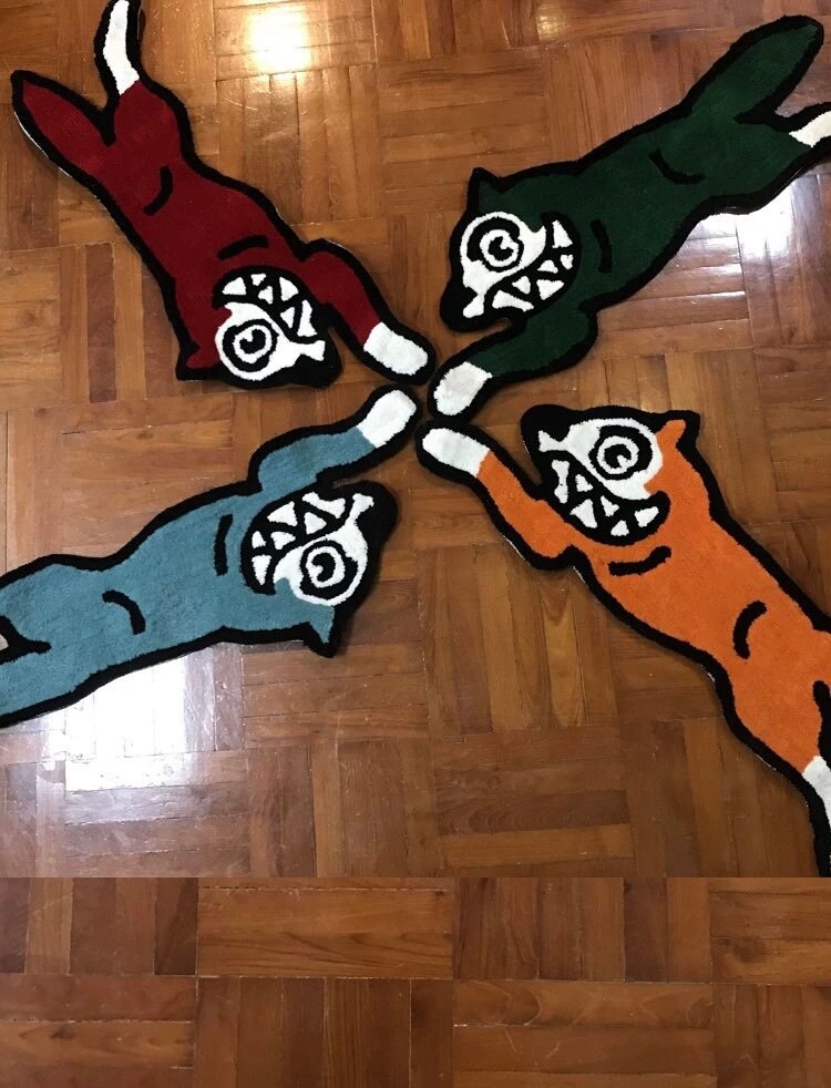 BBC Ice Cream Running Dog Rug Carpet - Etsy