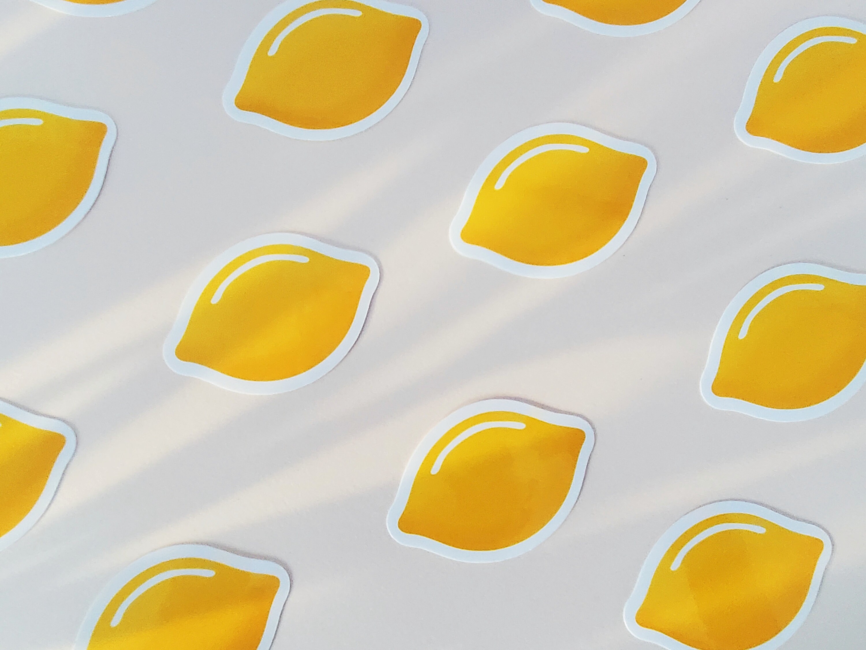 Lemon Sticker | Cute Fruit Sticker for Laptop | Aesthetic Water Bottle ...