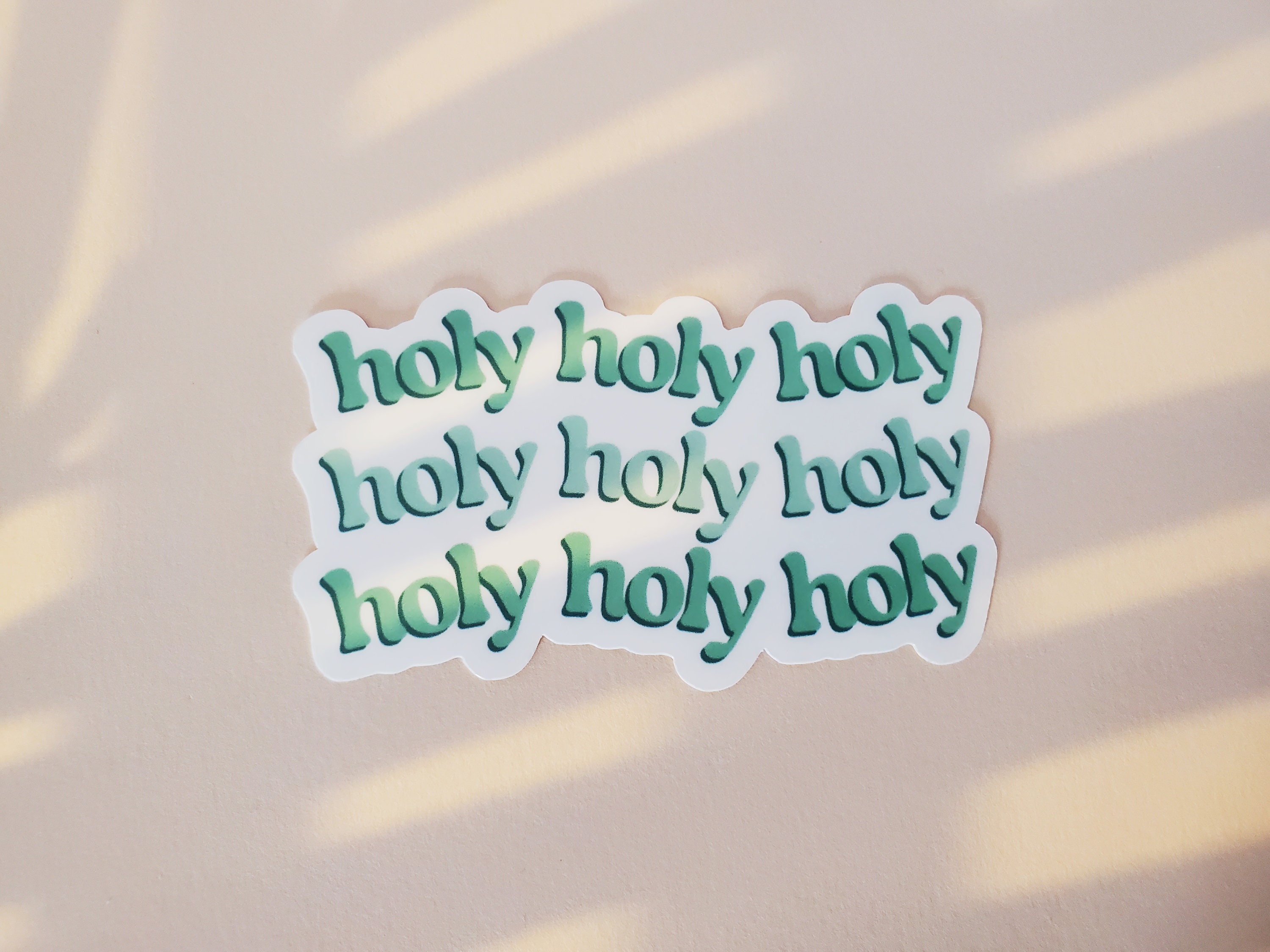 Holy Holy Holy Sticker | Christian Decal | Christian Water Bottle ...