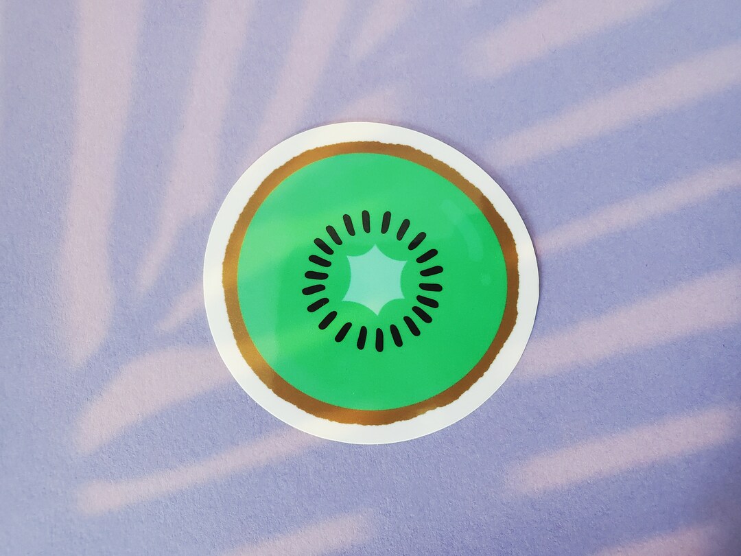 Kiwi Sticker | Cute Fruit Sticker for Laptop | Aesthetic Water Bottle ...
