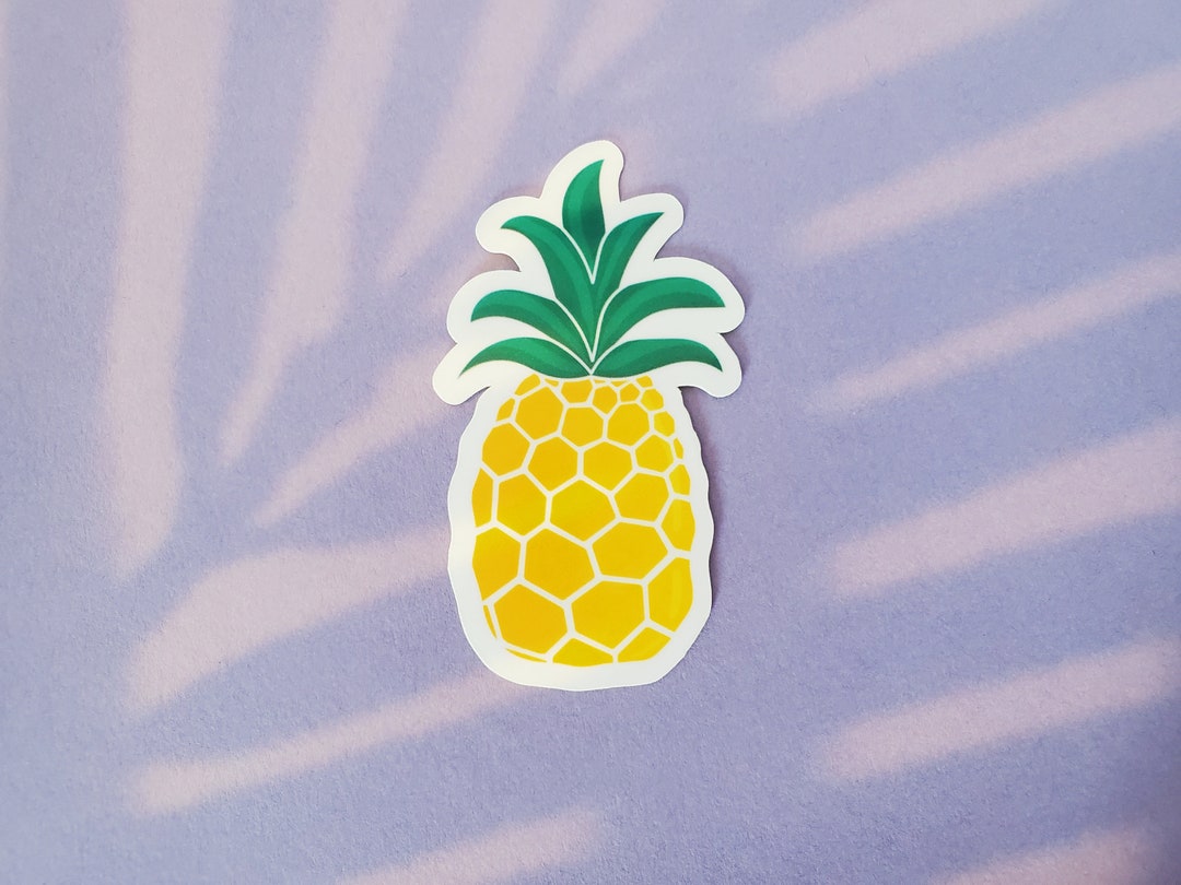 Pineapple Sticker | Cute Fruit Sticker for Laptop | Aesthetic Water ...