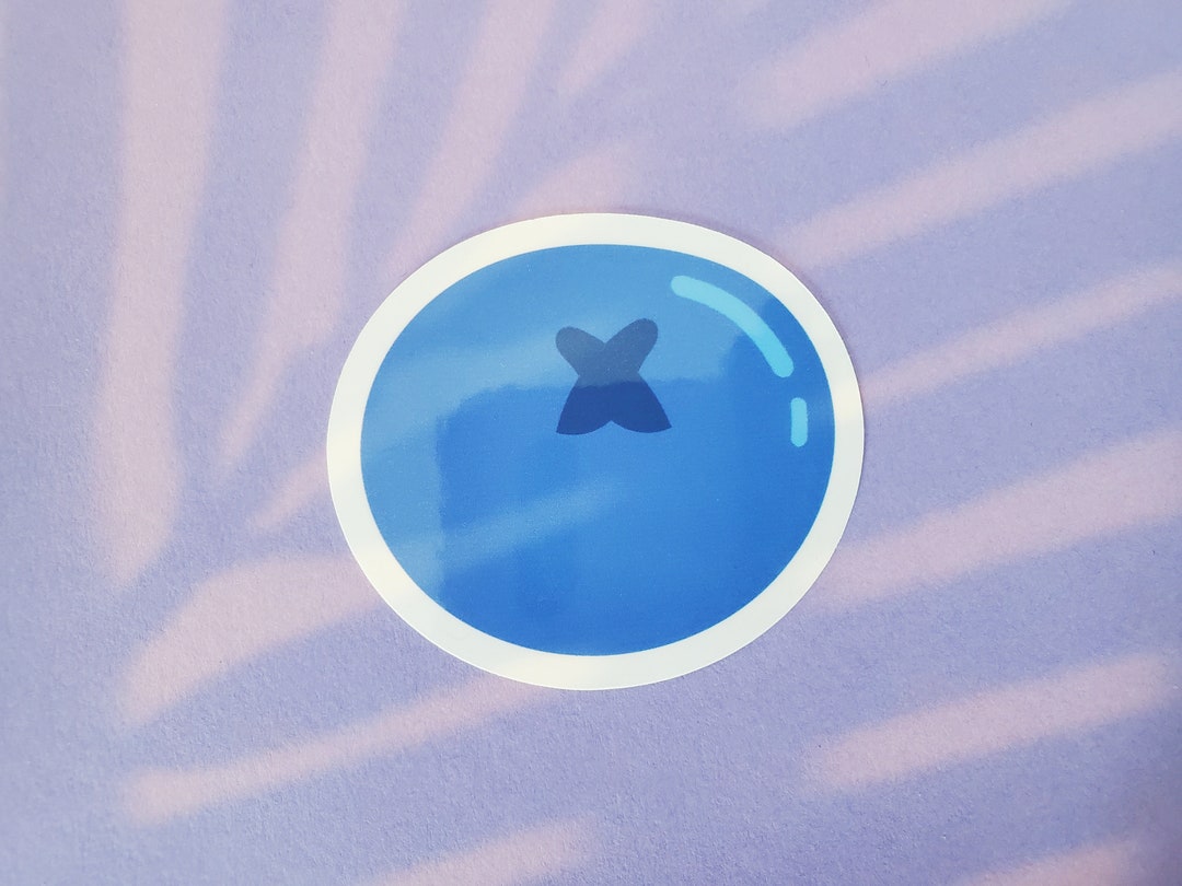 Blueberry Sticker | Cute Fruit Sticker for Laptop | Aesthetic Water ...