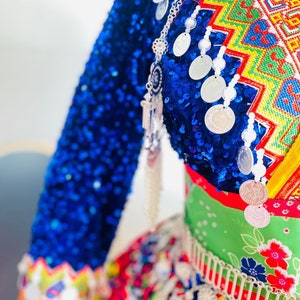 Hmong Dress for Women, Ethnic Embroidered Hmong Clothes, Hill Tribe ...