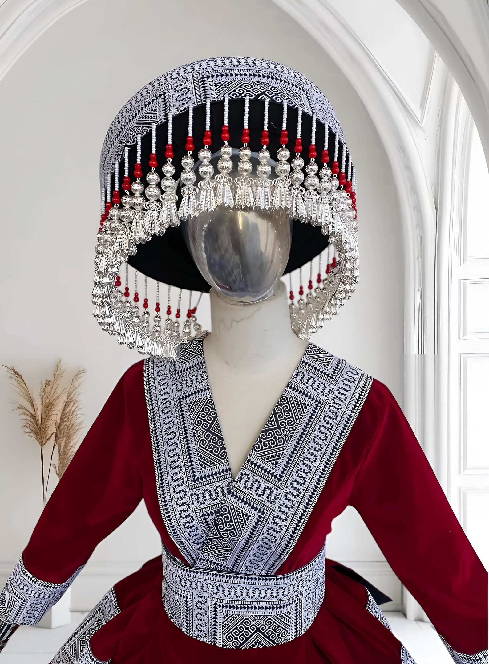 Hmong Dress for Women, Ethnic Embroidered Hmong Clothes, Hill Tribe ...