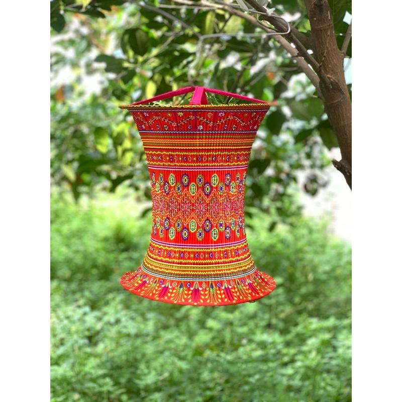 Set of 3 Vietnam Brocade Lantern, Hmong Ethnic Lantern in Sapa, Lantern ...