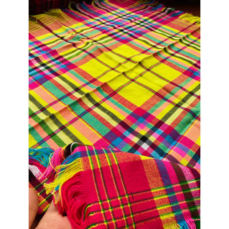 Hmong Head Scarf, Vintage Handmade Square Brocade Scarf, Ethnic Boho ...