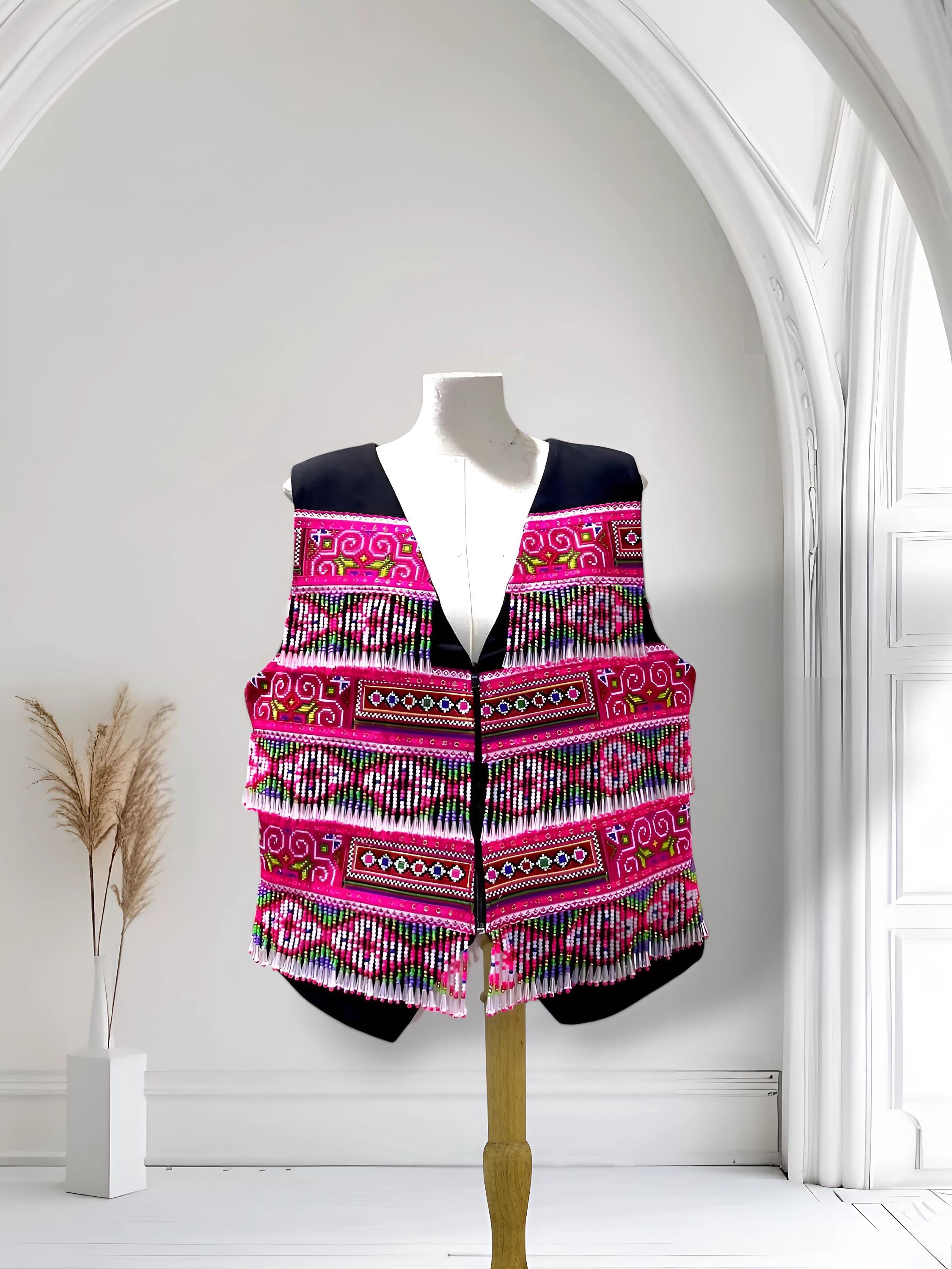 Hmong Dress for Women, Ethnic Hand Embroidered Hmong Clothes, Hill ...