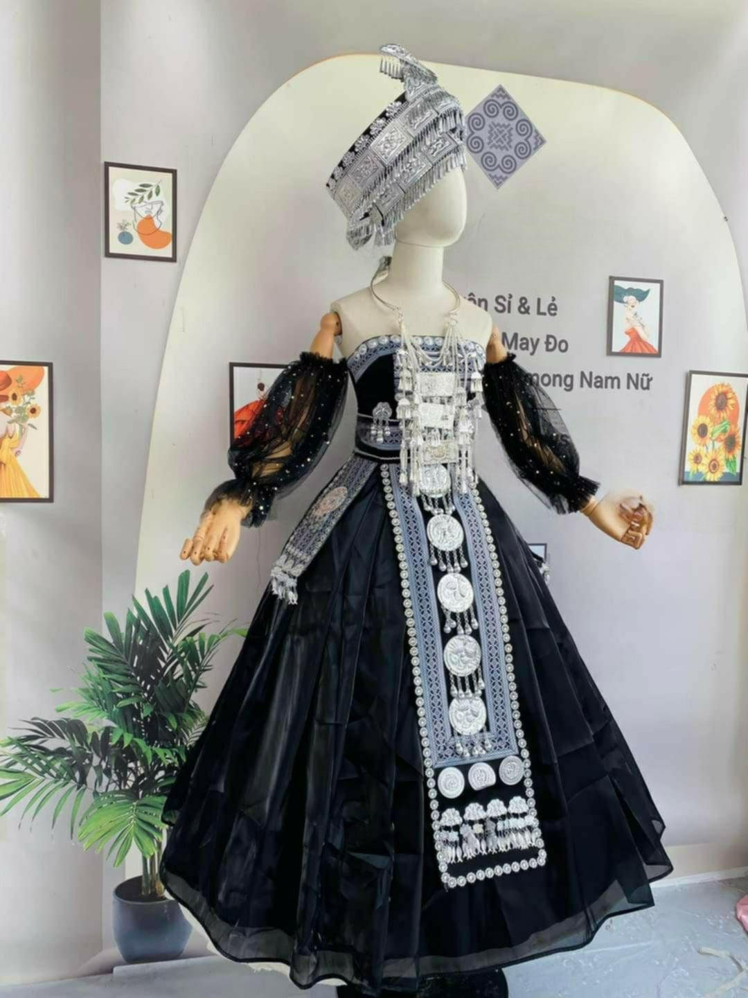 Hmong Dress for Women, Embroidered Hmong Clothes, Hmong Hill Tribe ...