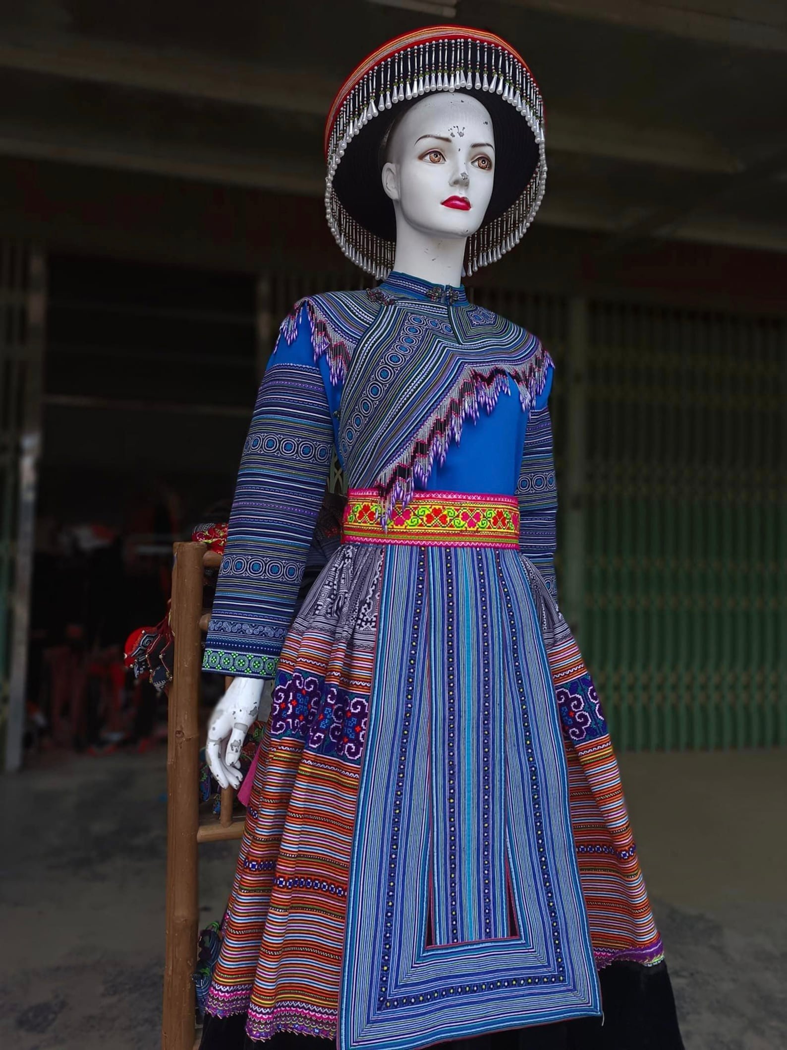 Hmong Dress for Women, Vintage Ethnic Hand Embroidered Dress, Hmong ...