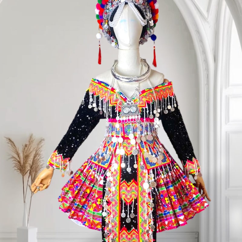 Hmong Embroidered Dresses - Etsy
