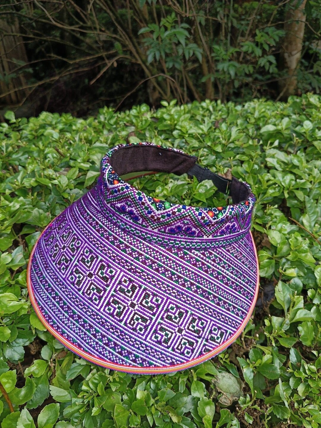 Hmong Handmade Embroidered Half Ponytail Baseball Cap - Etsy