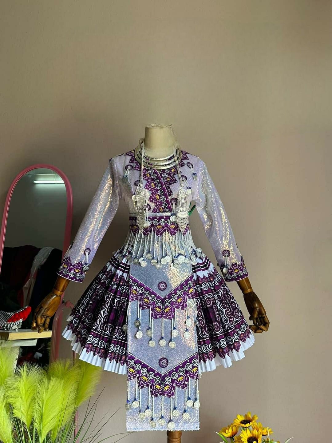 Hmong Dress for Women Vintage Ethnic Hmong Clothes Hmong Handmade ...