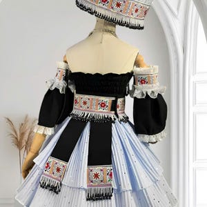 Hmong Dress for Women, Ethnic Embroidered Hmong Clothes, Hill Tribe ...