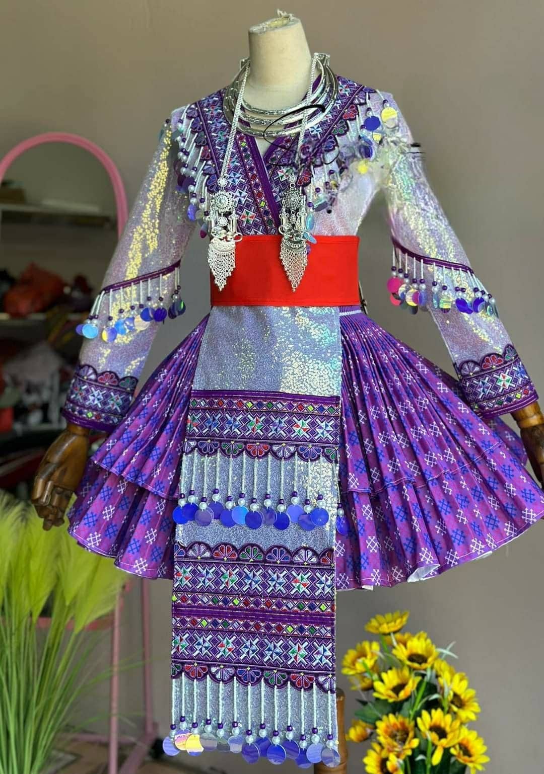 Hmong Dress for Women, Ethnic Hmong Clothes, Handmade Hill Tribe Hmong ...