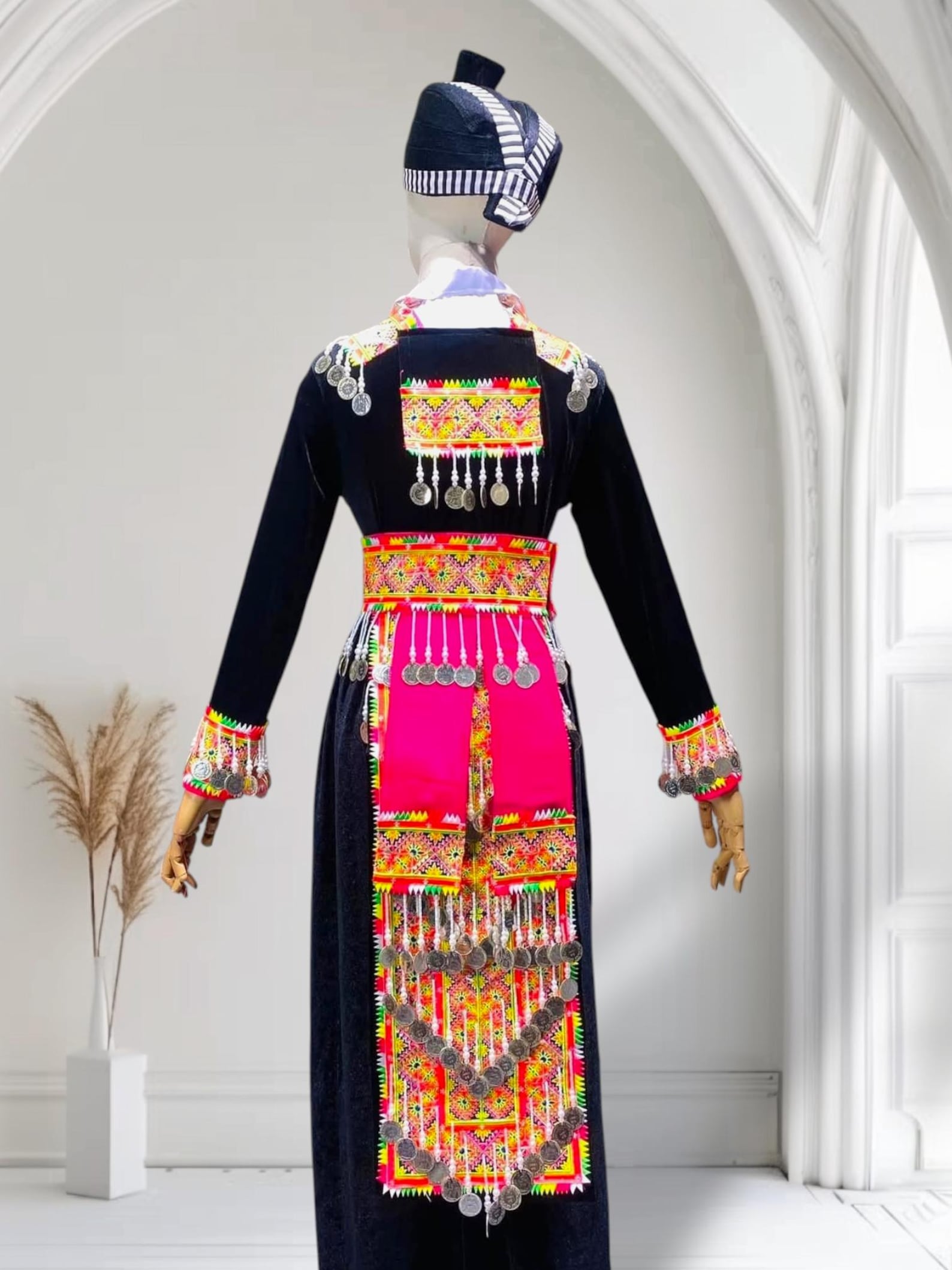 Hmong Outfit With Pants for Women, Ethnic Hmong Clothes, Handmade Hill ...
