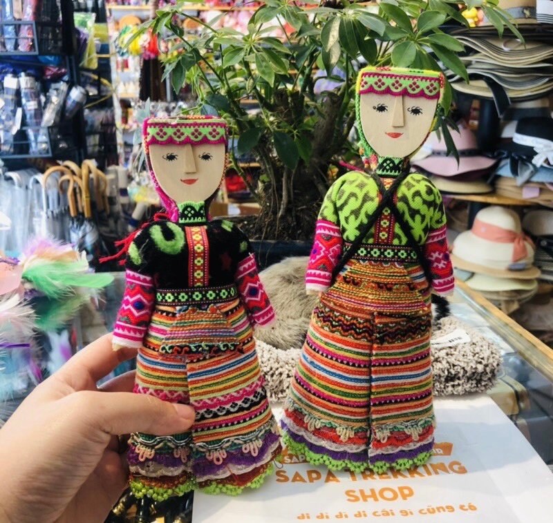 Handmade Embroidered Vintage Hmong Ethnic Doll With Brocade Patterns ...