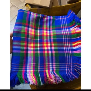 Hmong Head Scarf, Vintage Handmade Square Brocade Scarf, Ethnic Boho ...