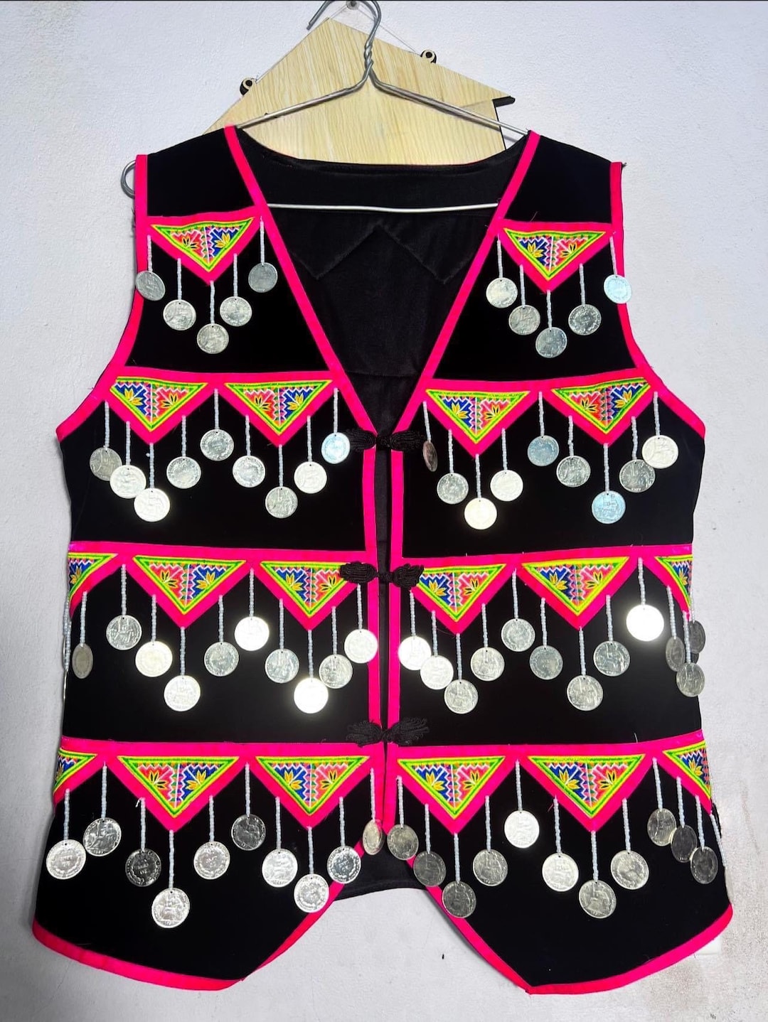 Hmong Embroidered Vest for Men | Handmade Outfit for Men | Hmong Ethnic ...