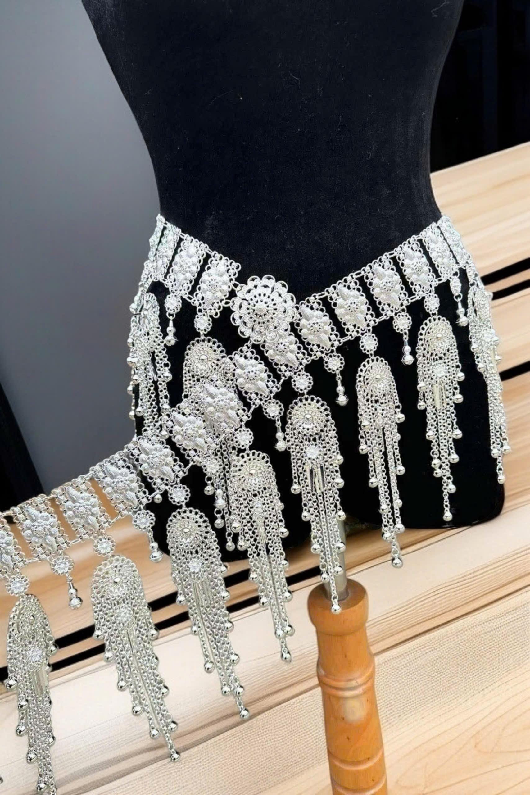 Hmong Silver Belt | Hill Tribe Belt | Exquisite Hmong Ethnic Jewelry ...
