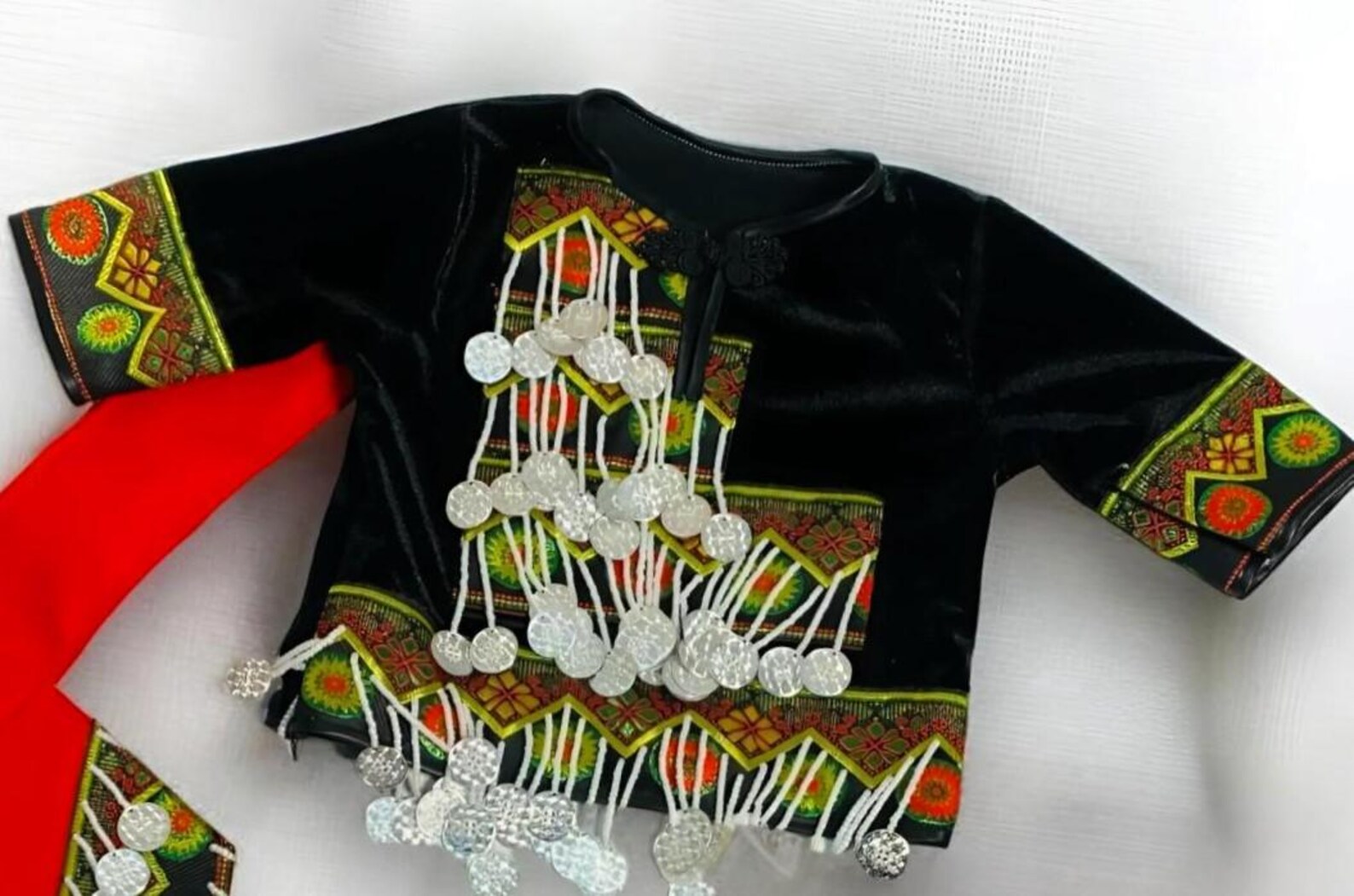 Hmong Embroidered Outfit for Boy, Hmong Boy Clothes (shirt and Pants ...