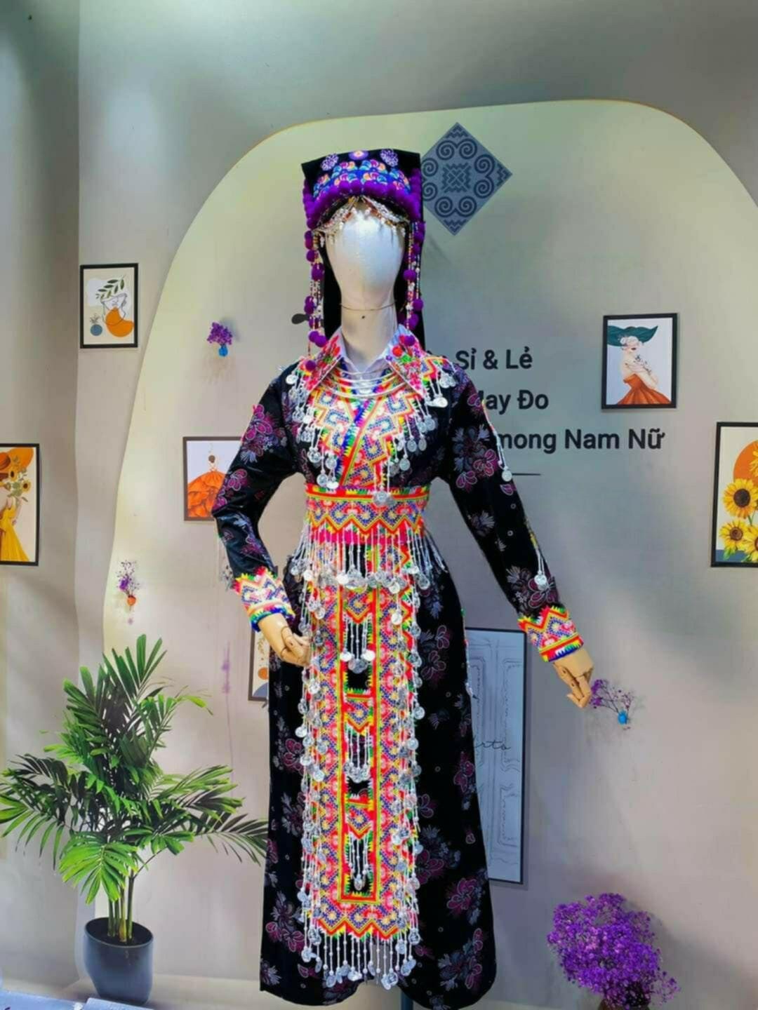 Hmong Outfit With Pants for Women, Ethnic Hmong Clothes, Handmade Hill ...