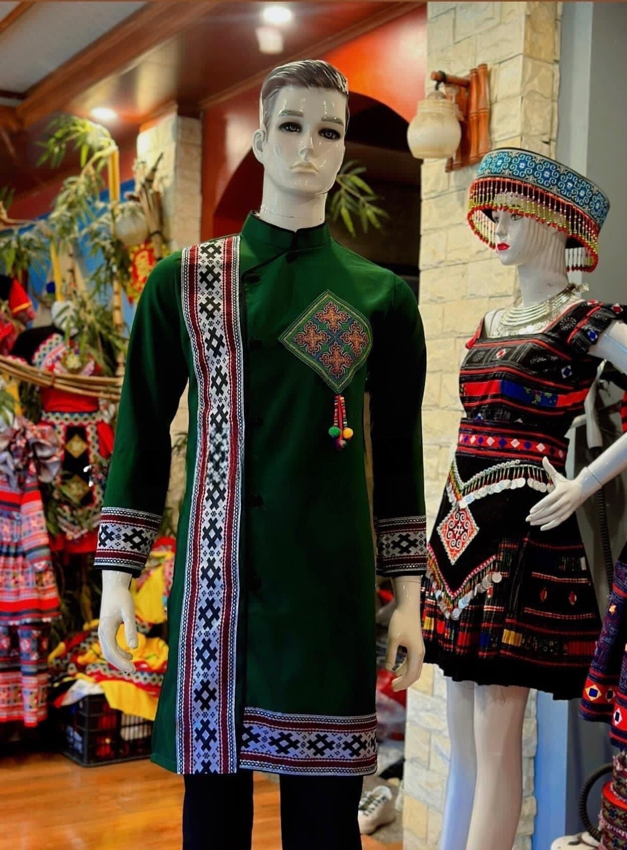 Hmong Outfit for Men | Vintage Handmade Embroidered Jacket | Hmong ...
