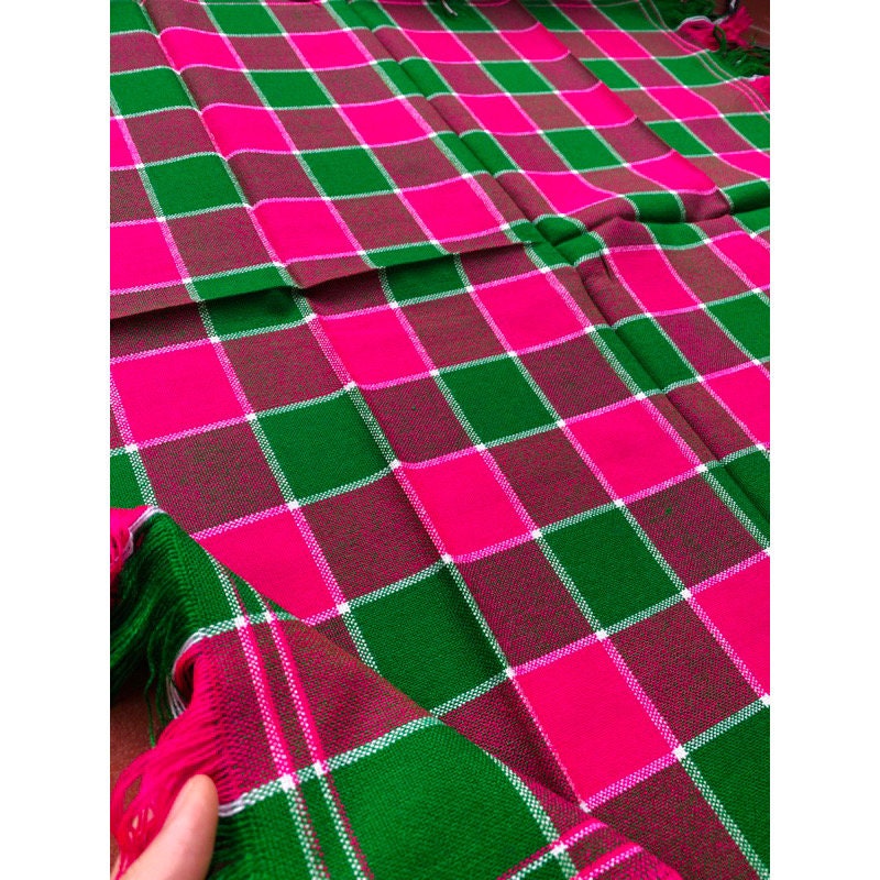 Hmong Head Scarf, Vintage Handmade Square Brocade Scarf, Ethnic Boho ...