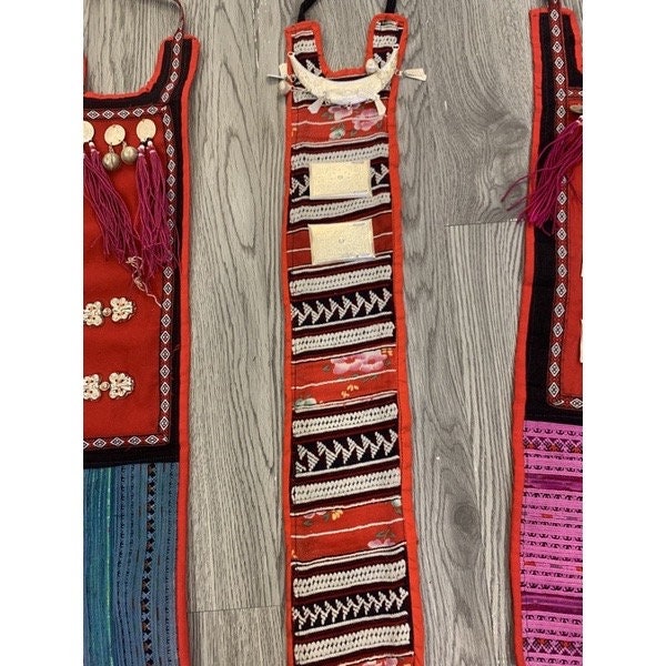 Exquisite Vintage Tribal Red Dao Women Necktie From Sapa, Lao Cai ...