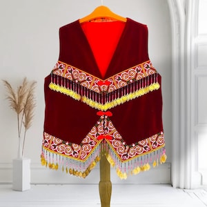 Hmong Embroidered Vest for Men | Handmade Outfit for Men | Hmong Ethnic ...