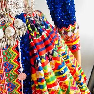 Hmong Dress for Women, Ethnic Embroidered Hmong Clothes, Hill Tribe ...