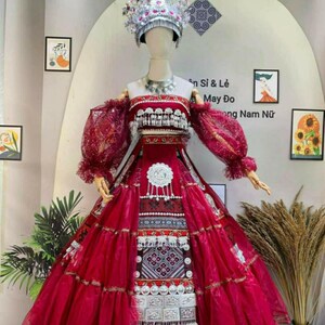 Hmong Dress for Women, Embroidered Hmong Clothes, Hmong Hill Tribe ...