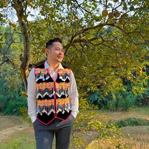 Hmong Embroidered Vest for Men | Handmade Outfit for Men | Hmong Ethnic ...