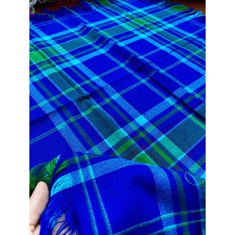 Hmong Head Scarf, Vintage Handmade Square Brocade Scarf, Ethnic Boho ...