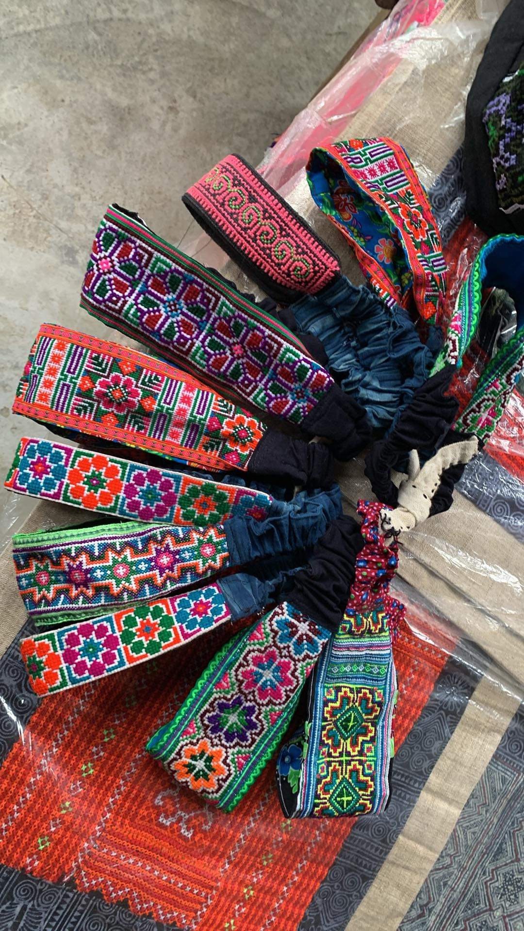Hmong Hand Embroidered Headband, Hmong Headband, Hairband, Women Turban ...
