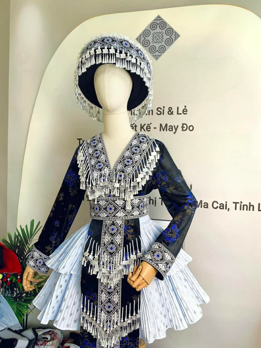 Hmong Dress for Women, Ethnic Embroidered Hmong Clothes, Hill Tribe ...