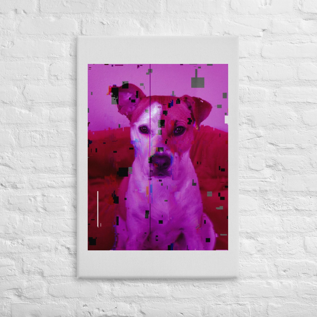 American Pit Bull Terrier Canvas Print Terrier Dog Lover Gift Pitt Bull ...