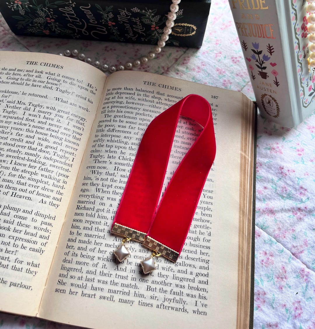 Ariel | Princess Collection | Maroon Velvet Bookmark - Etsy
