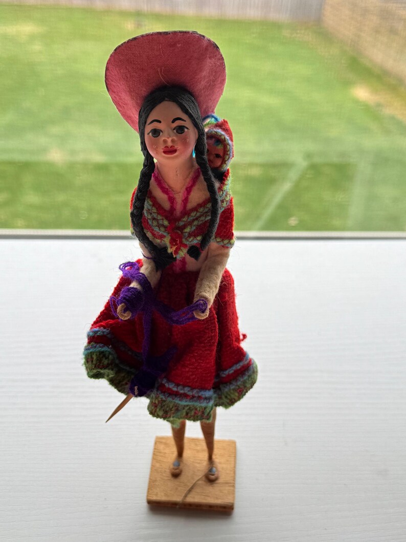Vintage Peruvian Folk Art Doll | Vintage Peruvian Doll | Peruvian ...
