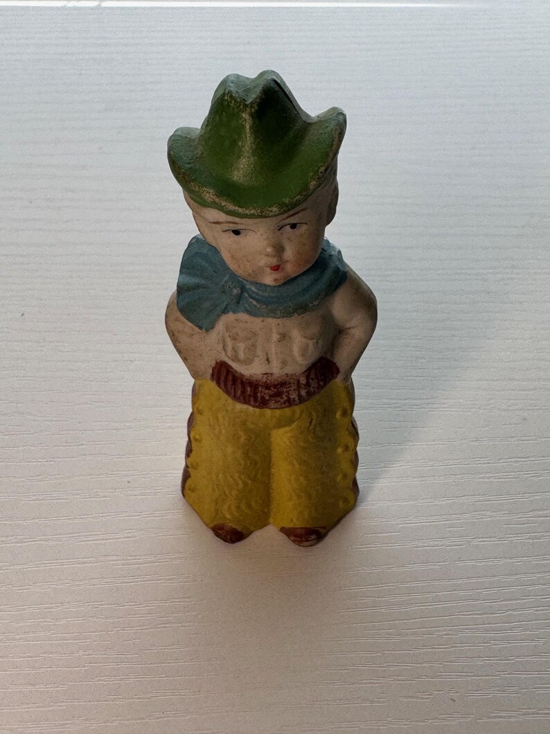 Vintage Bisque Cowboy Doll: Frozen Charlie Penny Doll - Etsy