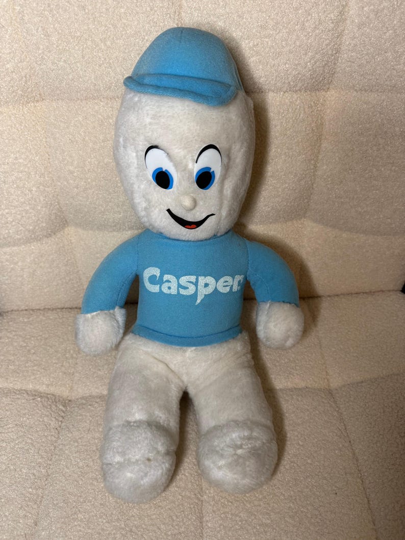 Vintage 1970s Casper the Friendly Ghost Plush Toy - Etsy