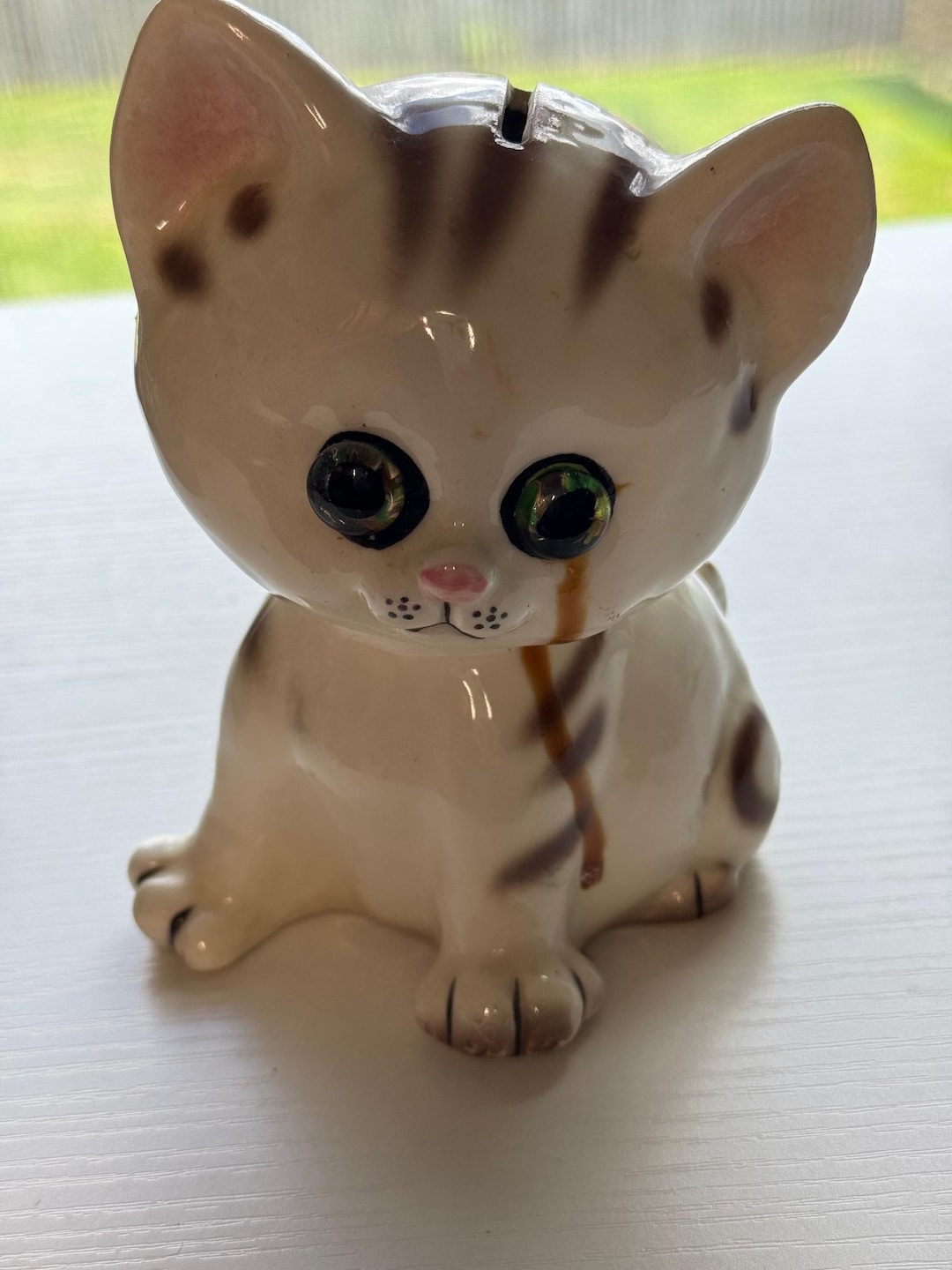Vintage Porcelain Cat Bank: Lefton Japan Collectible - Etsy
