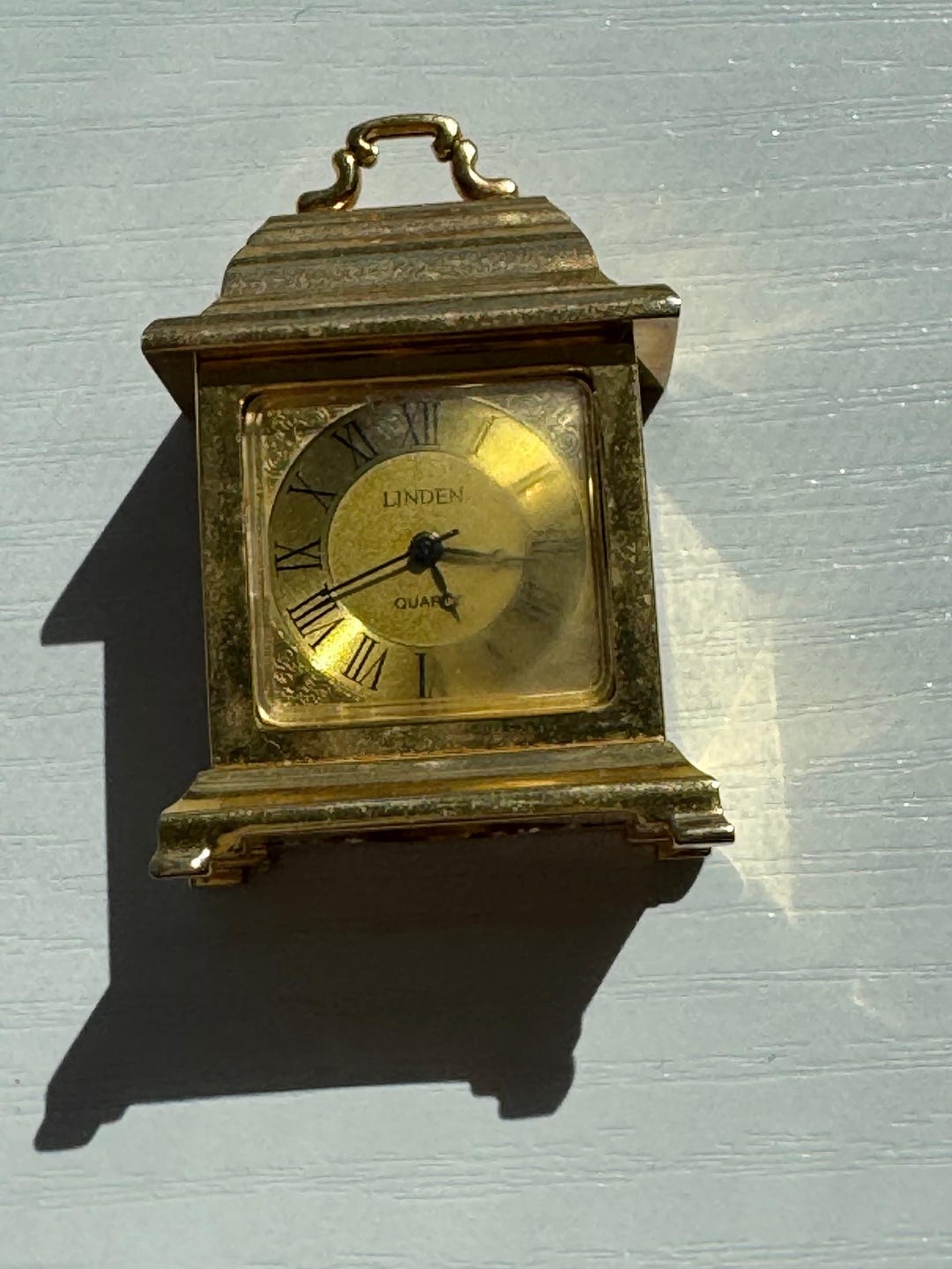 Mini Linden Clock | Vintage Clock | Vintage Mini Clock | Tiny Clock - Etsy
