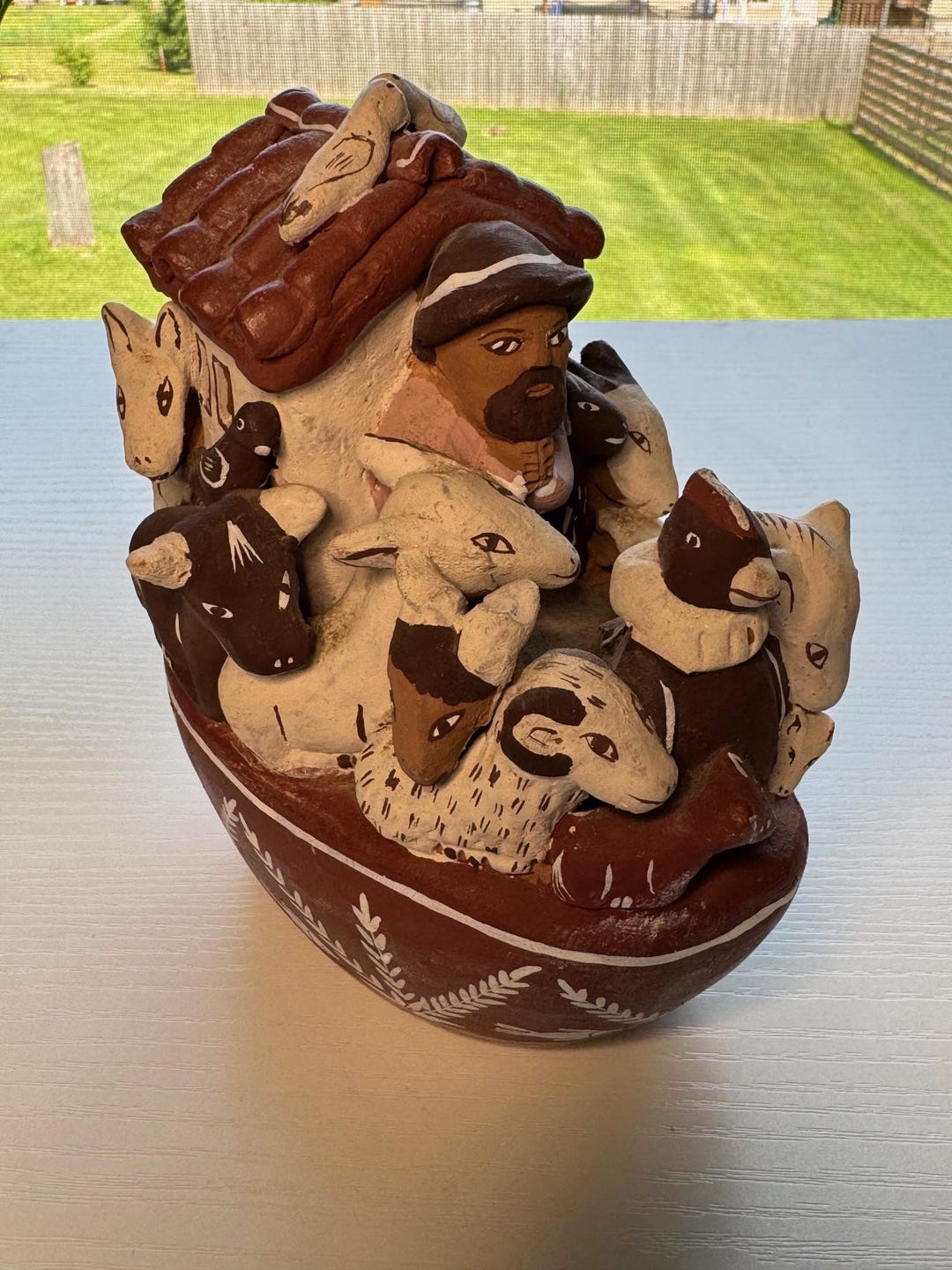 Vintage Peruvian Clay Noah's Ark Sculpture: Folk Art Pottery - Etsy