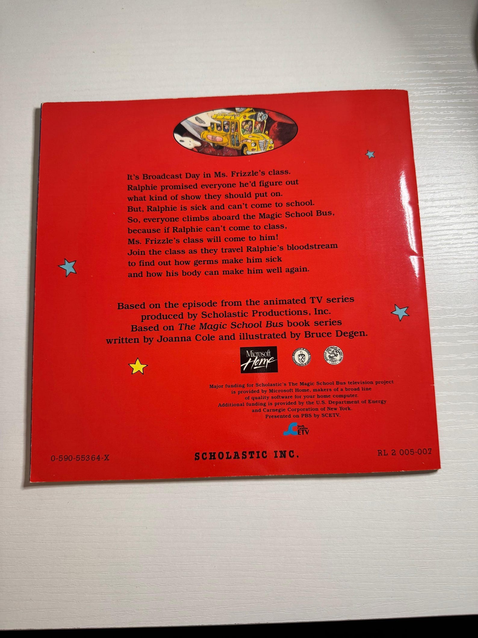 The Magic School Bus Book | A Book About Germs | Vintage Magic School ...