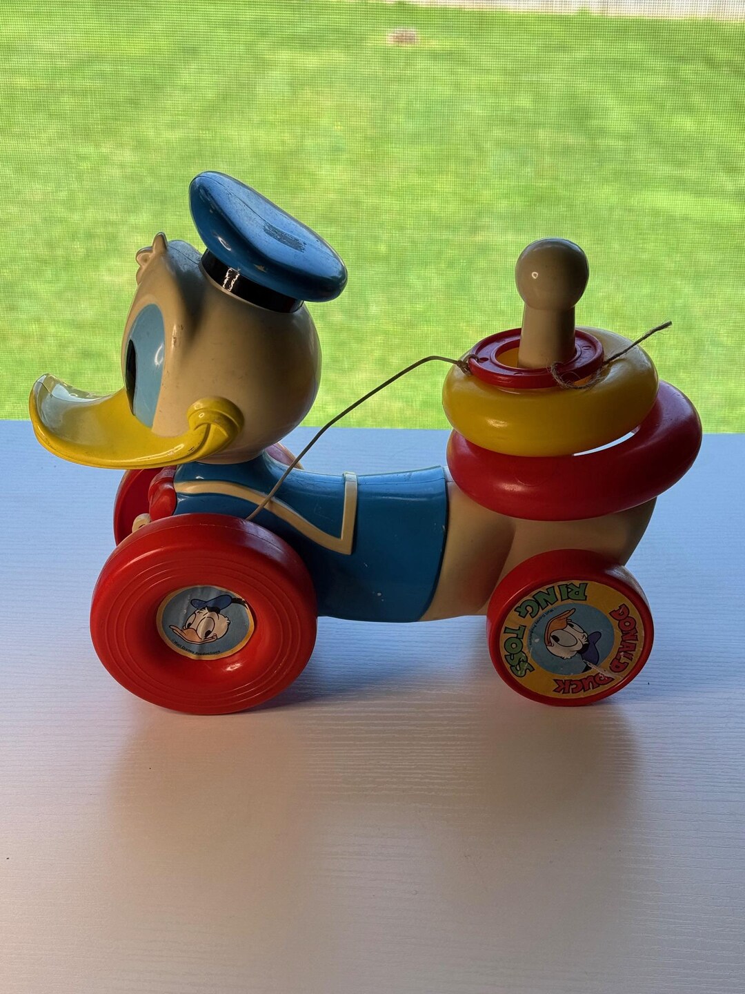 Vintage Walt Disney Donald Duck Toy | Donald Duck Pull Toy | Vintage ...