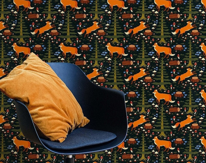 Fox Fox Removable Sticker Peel and Stick Sticker 195 - Etsy