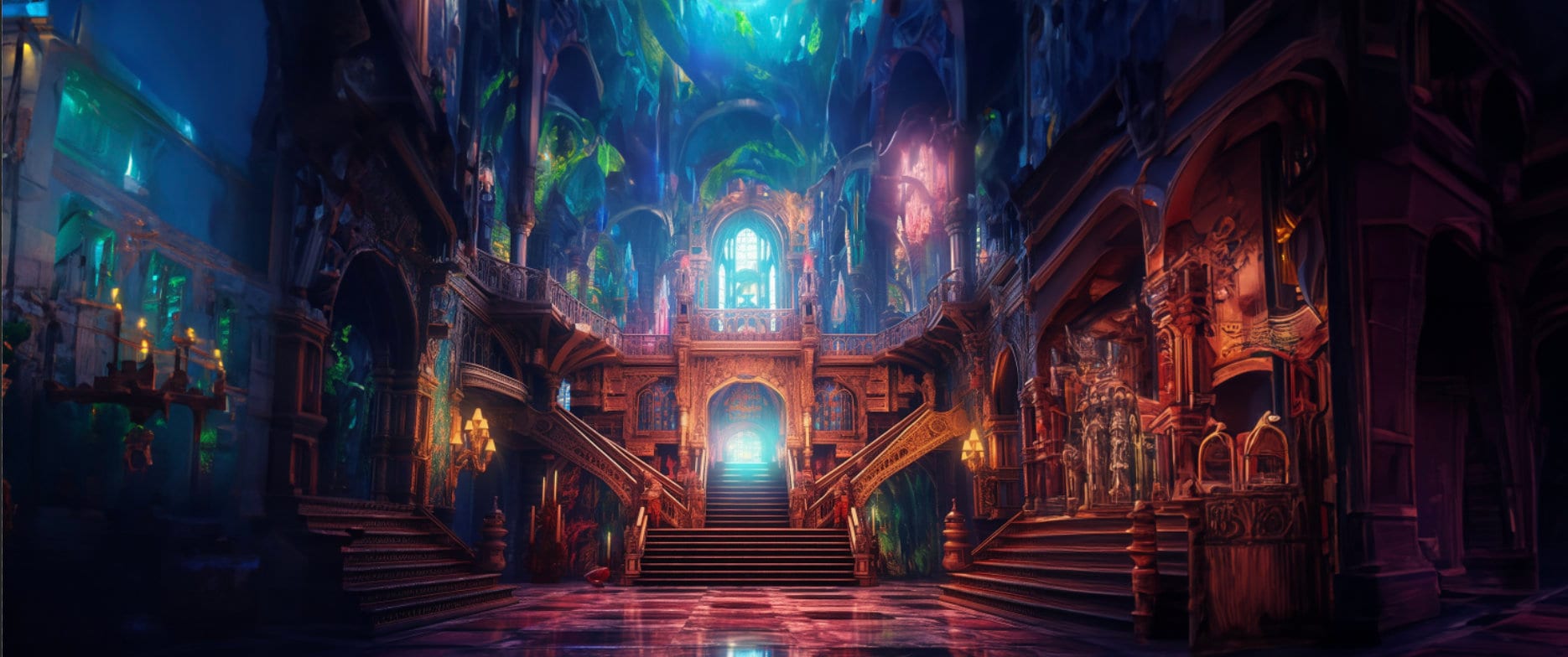 Mystical Castle Interior Backdrop - Etsy