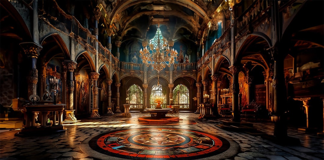 Castle Interior Backdrop for Printing or Projecting Theatre or ...