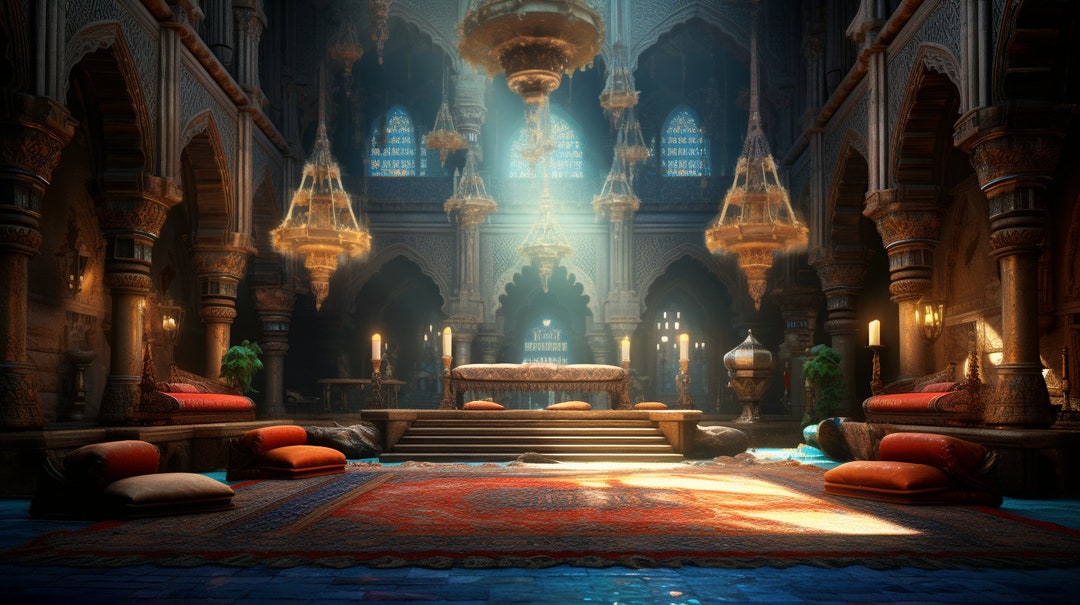 Eastern Palace Interior Scenery Backdrop - Etsy