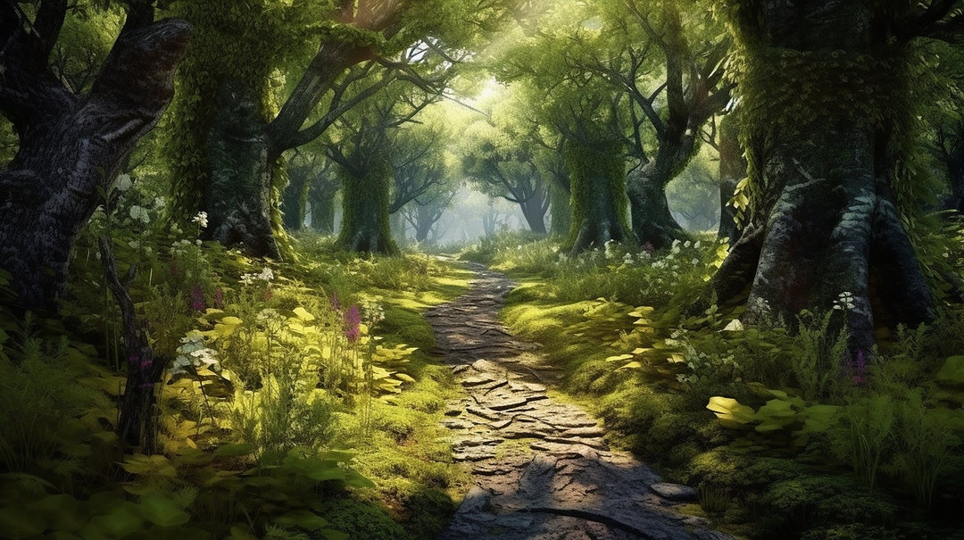 Wow Factor Backdrop or Cloth of Woodland Path - Etsy